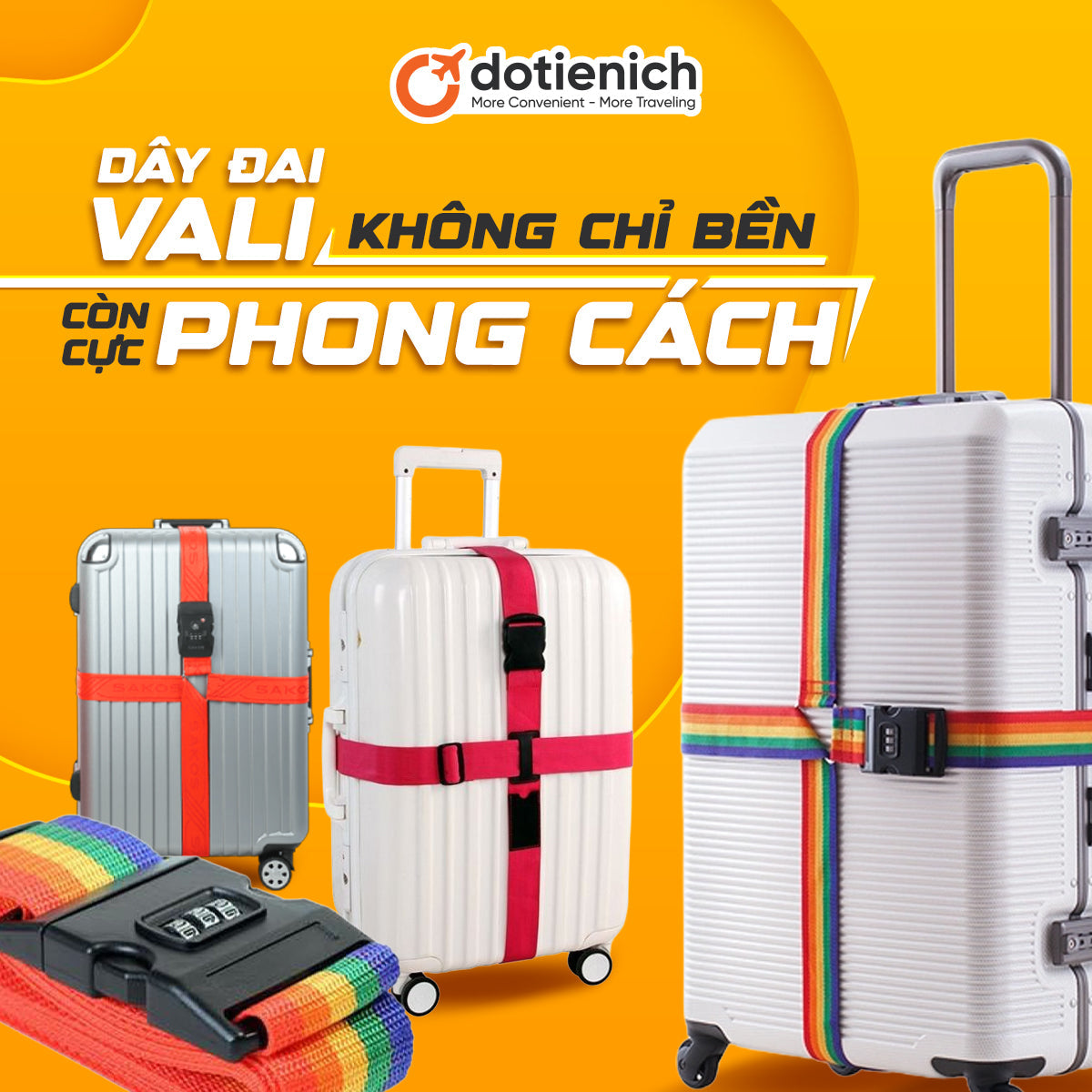 Dây Đai Vali Đồ Tiện Ích – Không Chỉ Bền, Mà Còn Cực Phong Cách